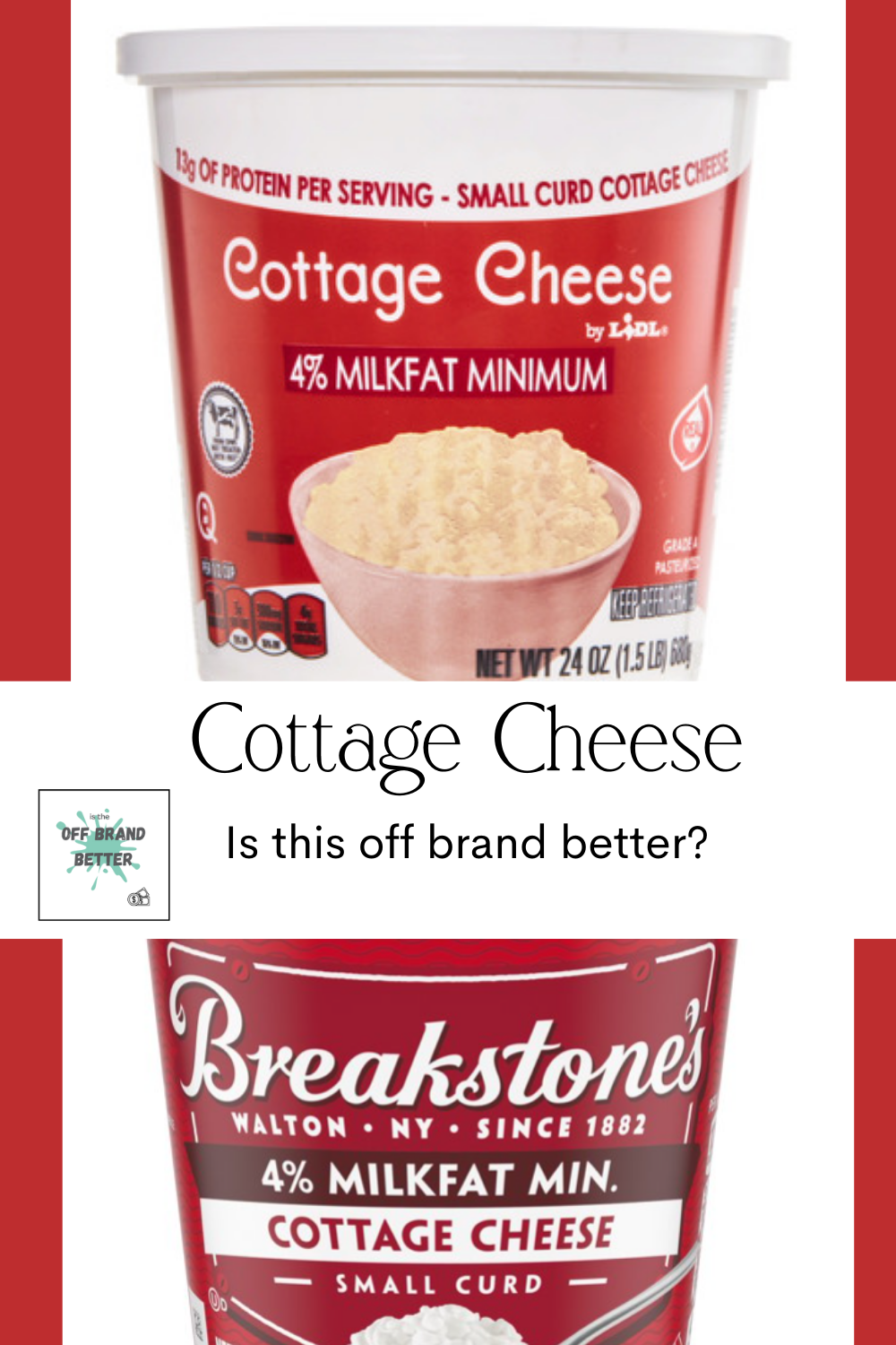 Lidl brand cottage cheese. Is it better than Breakstone’s? – Is The Off ...